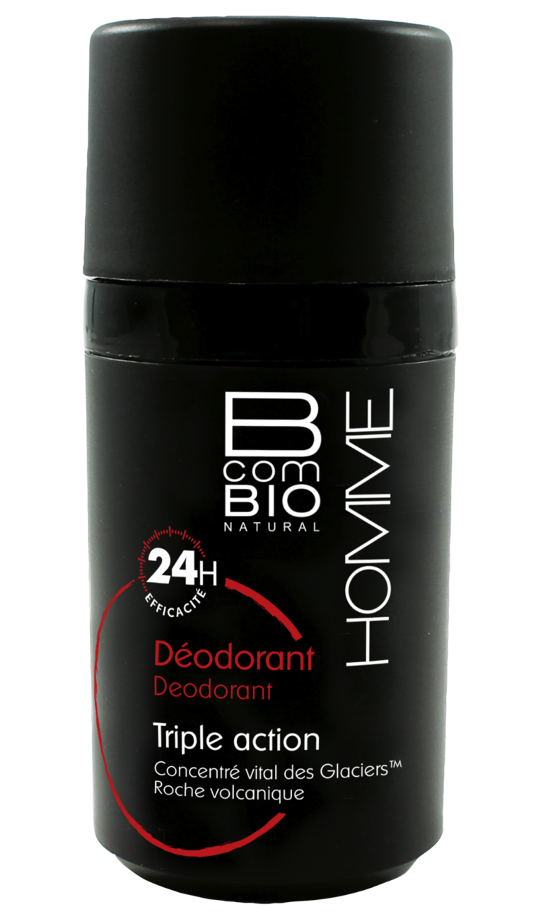 Déodorant BIO pour homme - Déo triple action - BcomBIO Homme